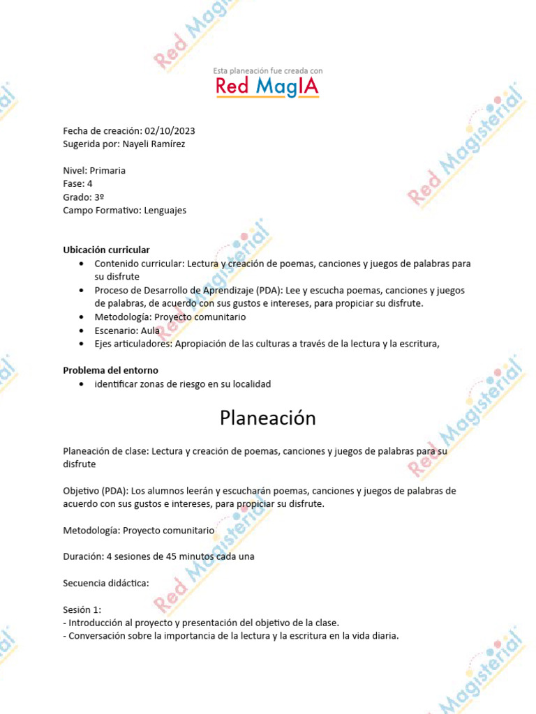 Red MAgIA - Lee y Escucha Poemas, Canciones y Juegos de Palabras, de ...
