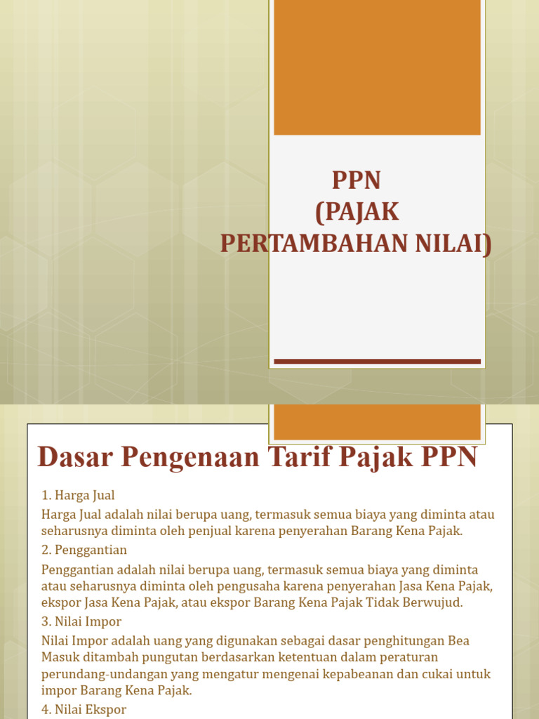 Panduan PPN: Tarif, DPP, dan Contoh Kasus | PDF