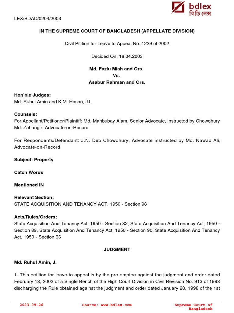 10 BLC (AD) 10 Homestead Outside Municipality Preemtible U - 96 | PDF ...