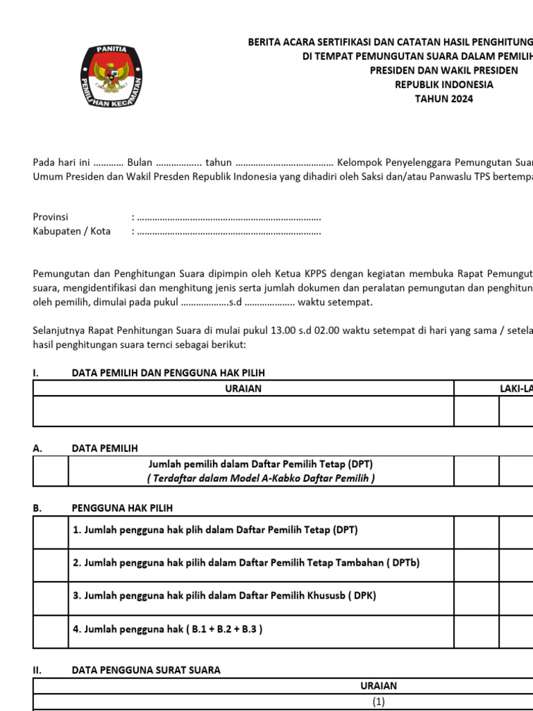 Ba. Model C Hasil-Ppwp | PDF | Politik