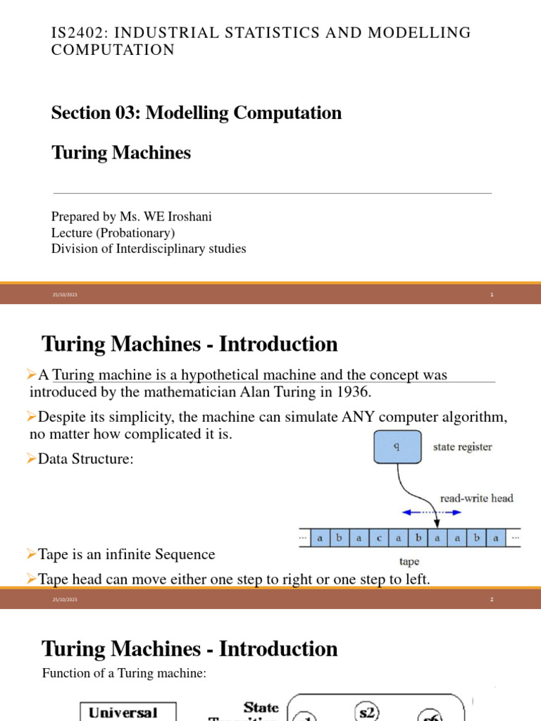 Turing Machines | Download Free PDF | Models Of Computation | Mathematics