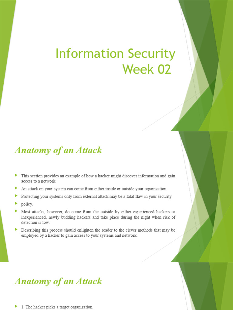 Information Security Week 02 | PDF | Security | Computer Security