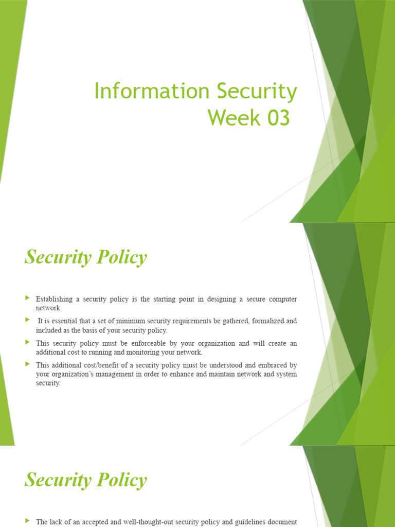 Information Security Week 03 | PDF | Security | Computer Security