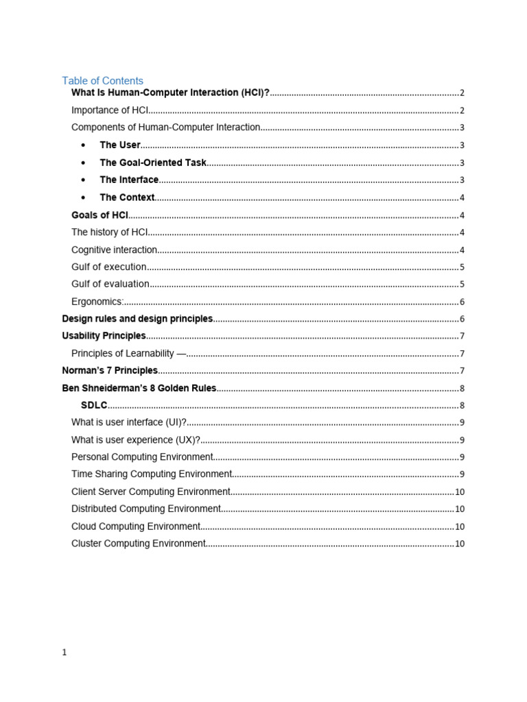 Human Computer Interaction | PDF | Human–Computer Interaction | Usability Human Computer Interaction | PDF | Human–Computer Interaction | Usability