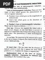 Class 12 Electromagnetic Induction Formulas | PDF
