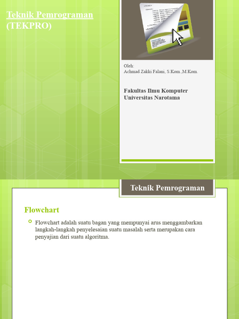 TEKPRO Pertemuan 2 Flowchart | PDF