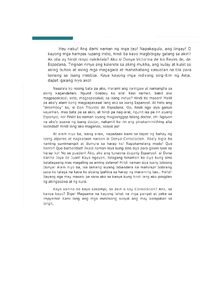 Script Donya Victorina | PDF