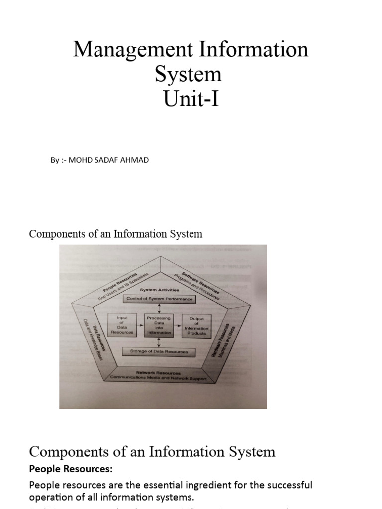 Mis Unit-I | PDF | Information System | Decision Support System