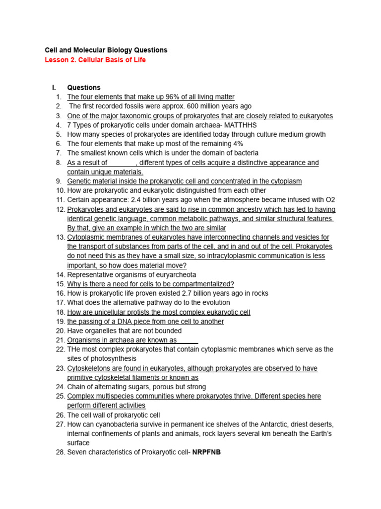 CMB Mock Test 2 | PDF | Cell (Biology) | Endoplasmic Reticulum