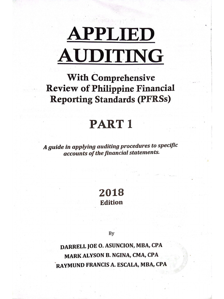 Chap 1-3 (Applied Auditing 2018) | PDF