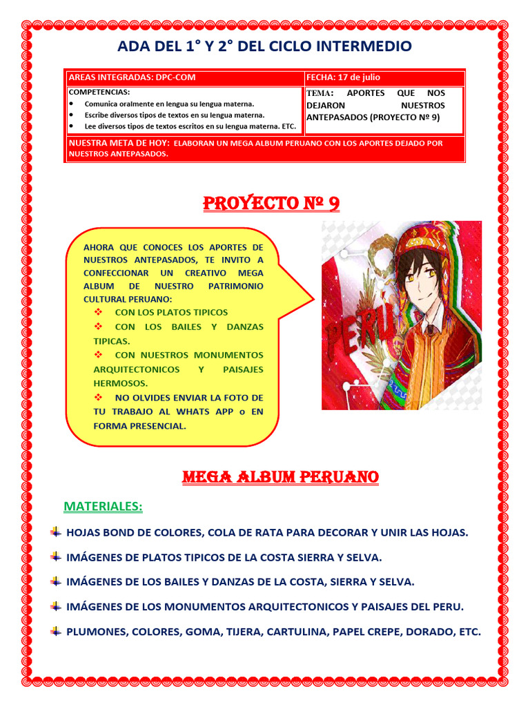 Ada Proyecto Las Etapas de La Historia | PDF