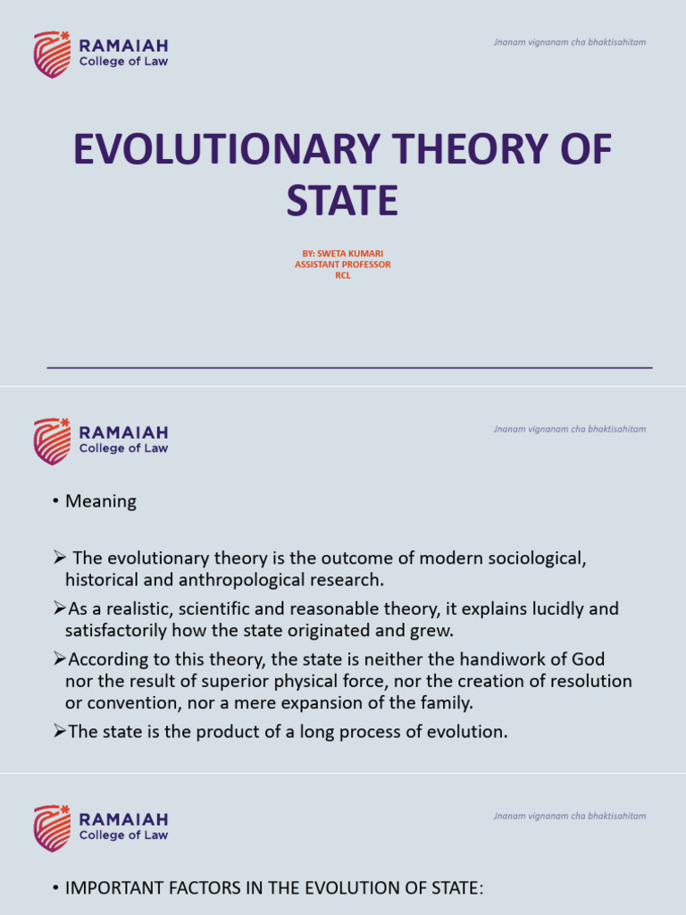 Evolutionary Theory of State Explained | PDF | Kinship | Family