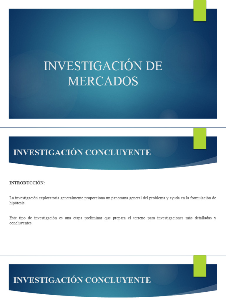 Clase 5 Investigación Concluyente | PDF | Cuestionario | Metodología de ...