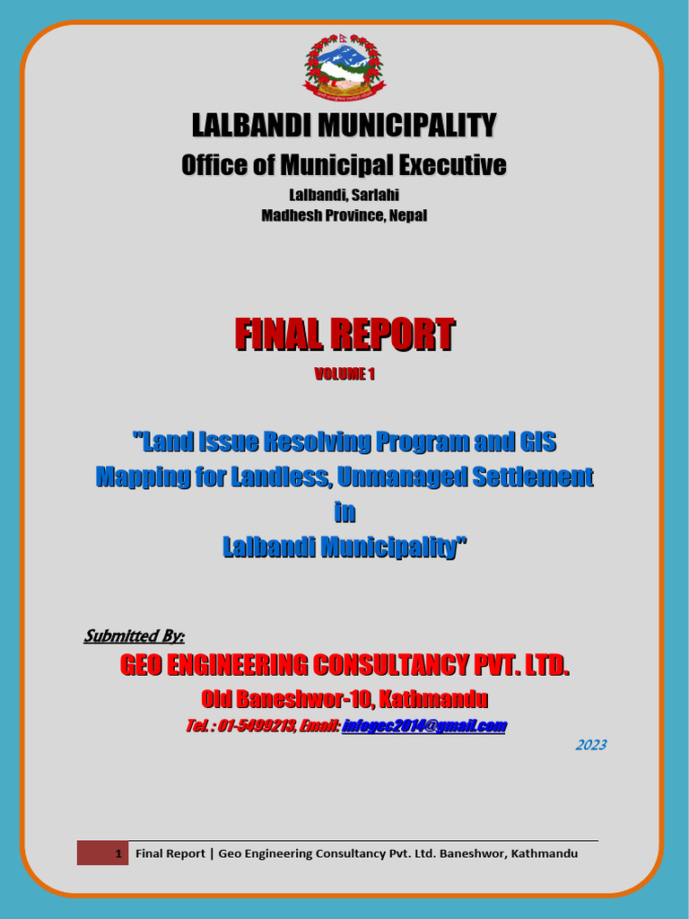 Report Package I | PDF