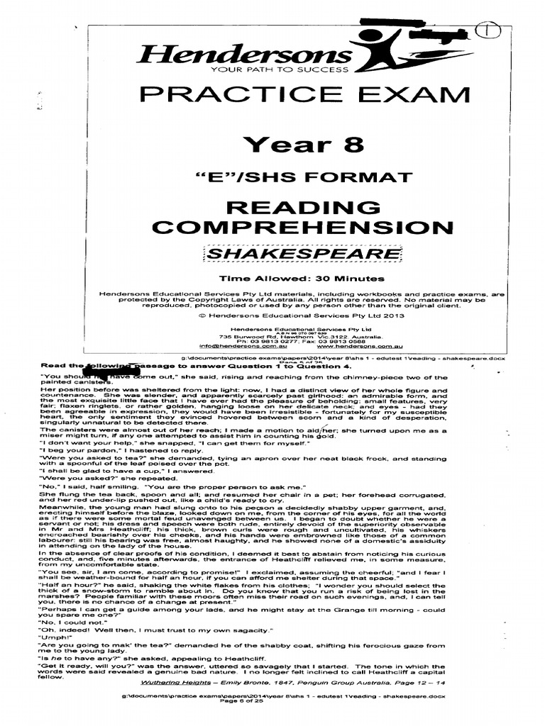 Reading Comprehension 020720 | PDF