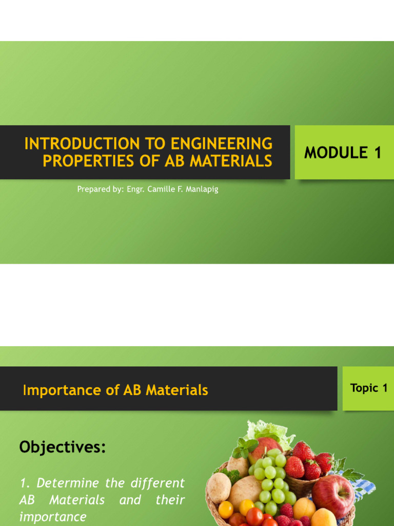Module 1 and Module 2 - Abe 164 | PDF