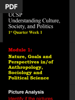 MODULE 1.pptx Ucsp | PDF | Sociology | Anthropology