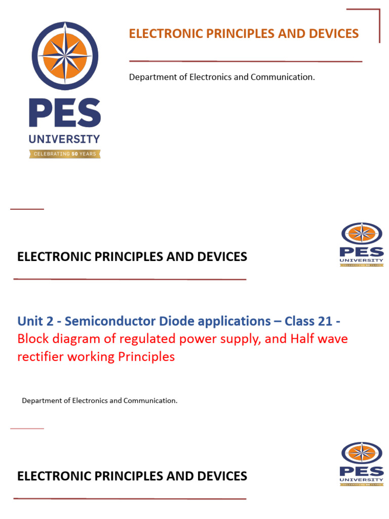 EPD Unit 2 Slides | PDF | Rectifier | Capacitor