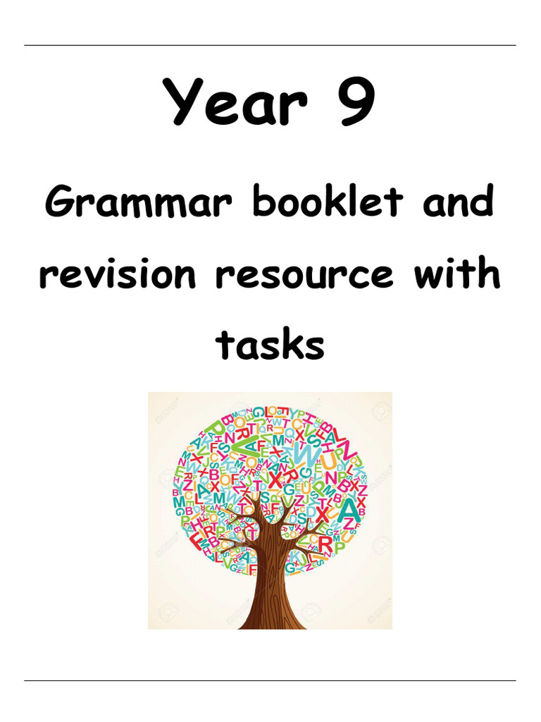 Burford Grammar Booklet Year 9 July 7th 2015 | PDF | Sentence ...