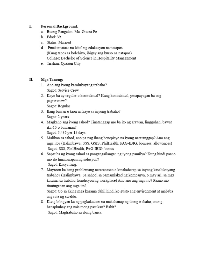 Performance Task Sa Araling Panlipunan (Sofia, Donna Marie) | PDF