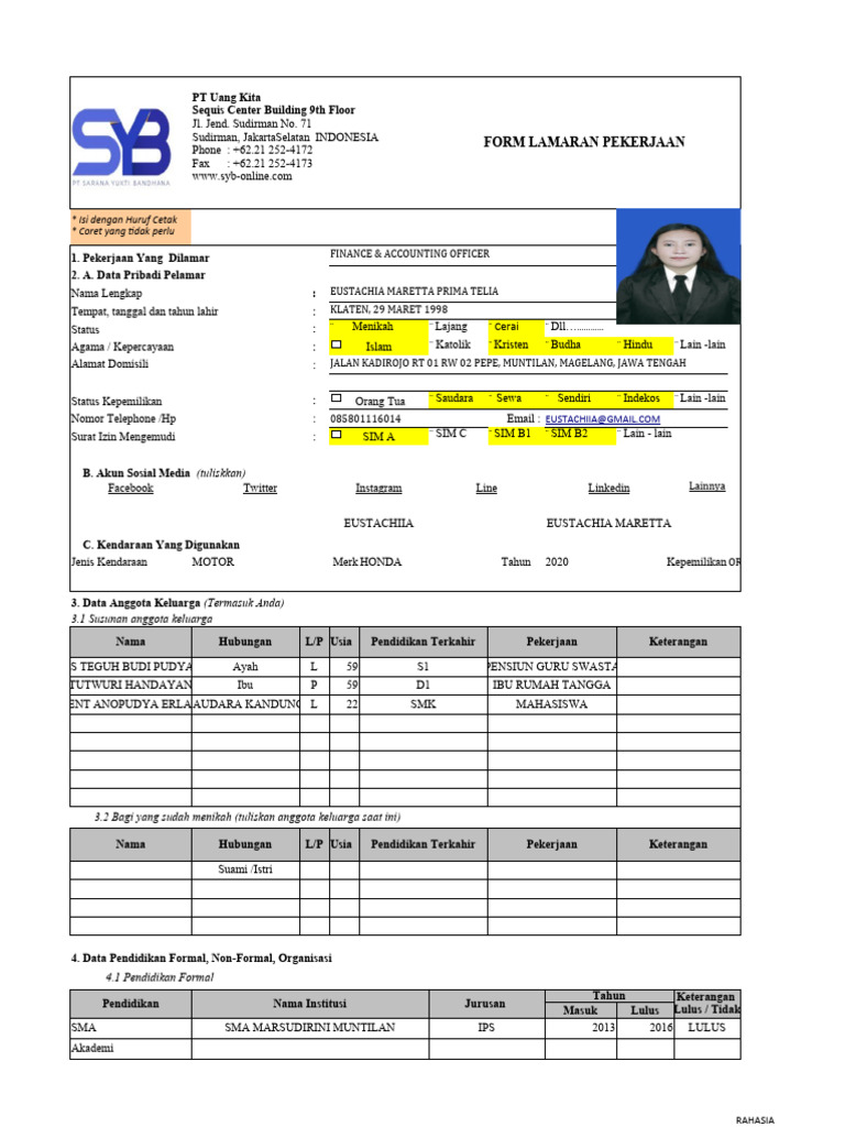 02 - SYB Application Form (2023) | PDF