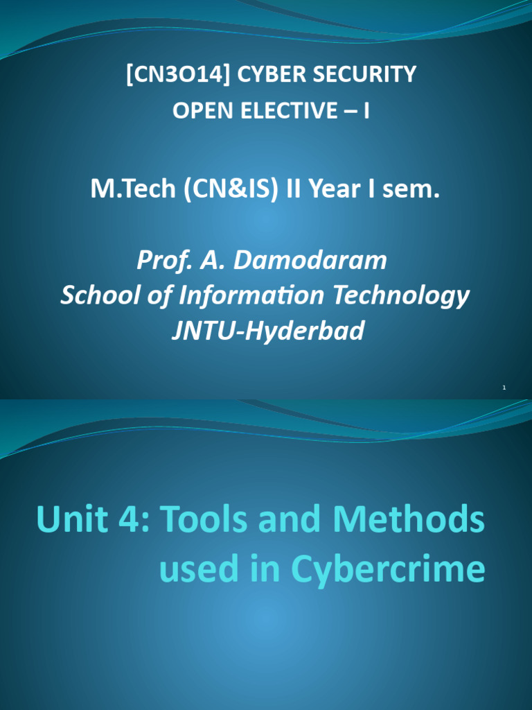 Unit 4 | PDF | Denial Of Service Attack | Computer Virus