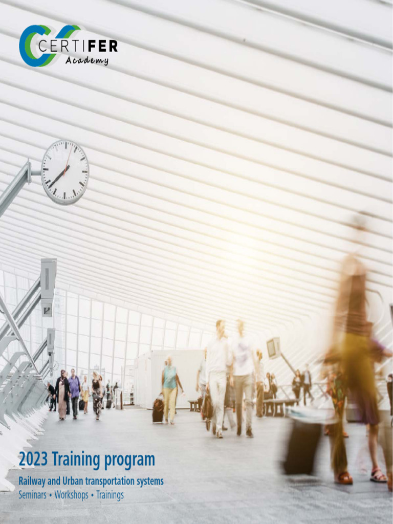 CERTIFER Academy Trainings EN 2023 | PDF | Risk Management | Rail Transport