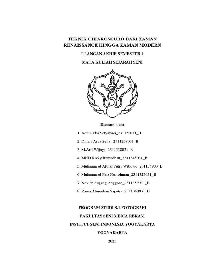 Teknik Chiaroscuro Dari Zaman Renaissance Hingga Zaman Modern | PDF