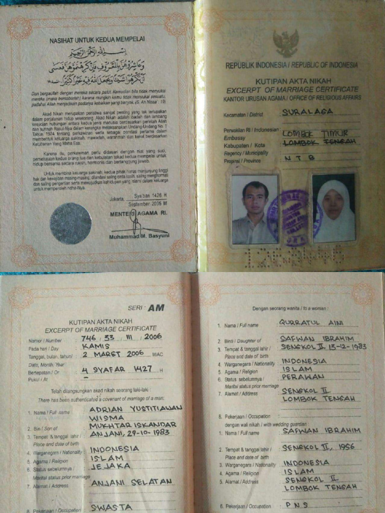 Buku Nikah Pdf