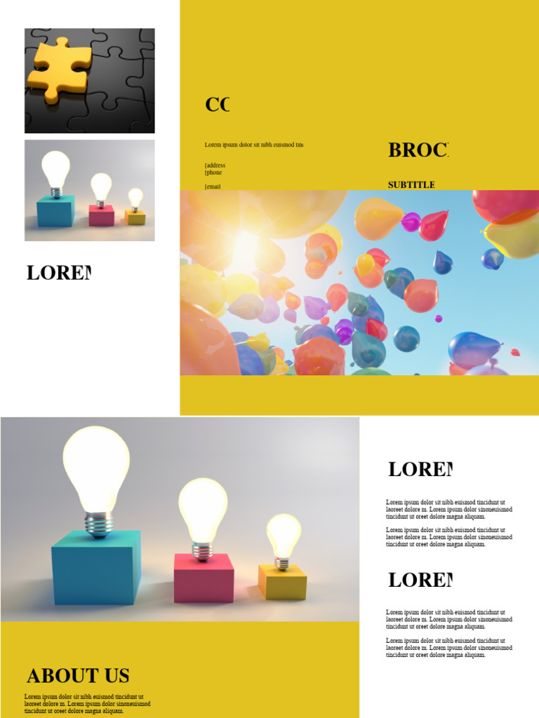 Color Block Event Brochure | PDF