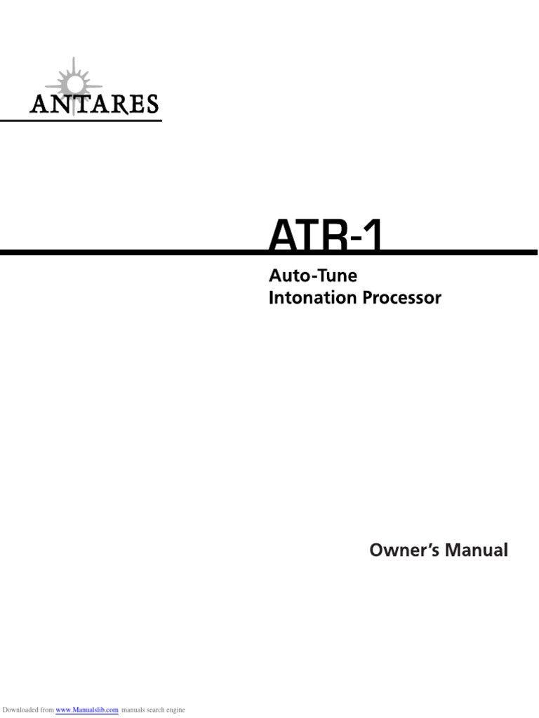 Atr 1 | PDF | Cent (Music) | Pitch (Music)