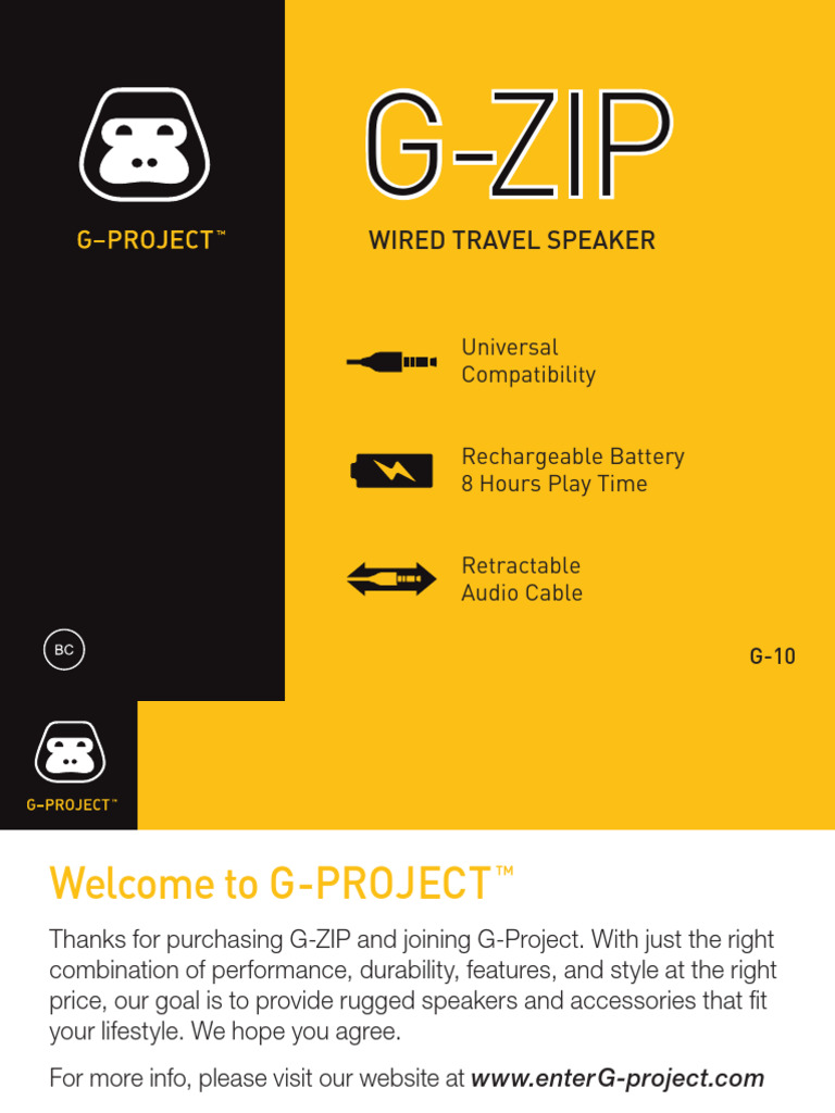 G-Zip QSG | PDF | Electromagnetic Interference | Radio