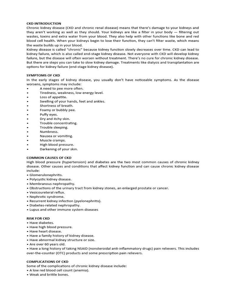 CKD-CHF Script | Download Free PDF | Chronic Kidney Disease | Heart Failure