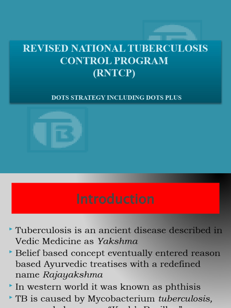 RNTCP | PDF | Tuberculosis | Health Sciences