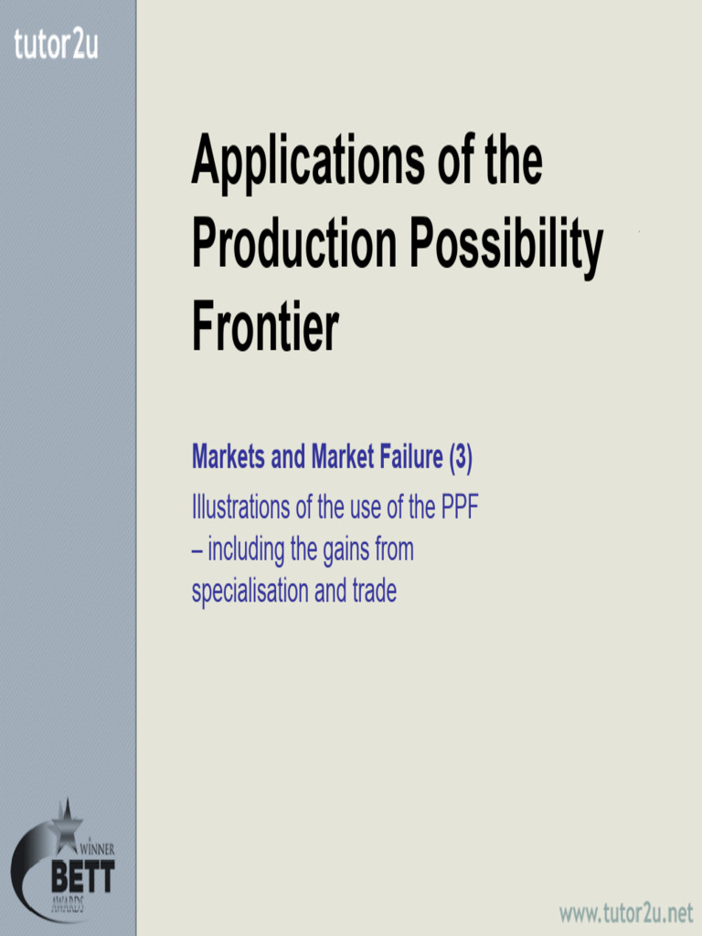 Applications of The Production Possibility Frontier | PDF | Trade ...