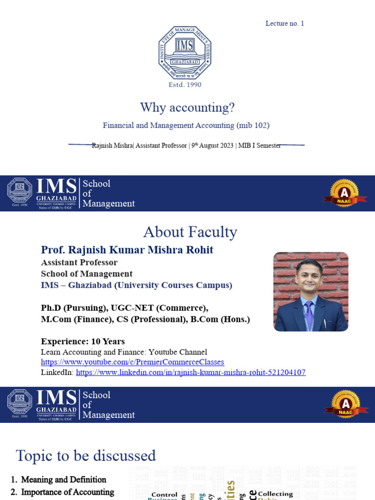 FMA Lecture Wise | PDF | Accounting | Management Accounting