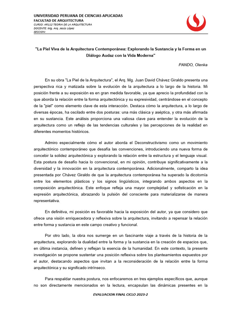 AR112 - Formato Ensayo EB | PDF | Evolución
