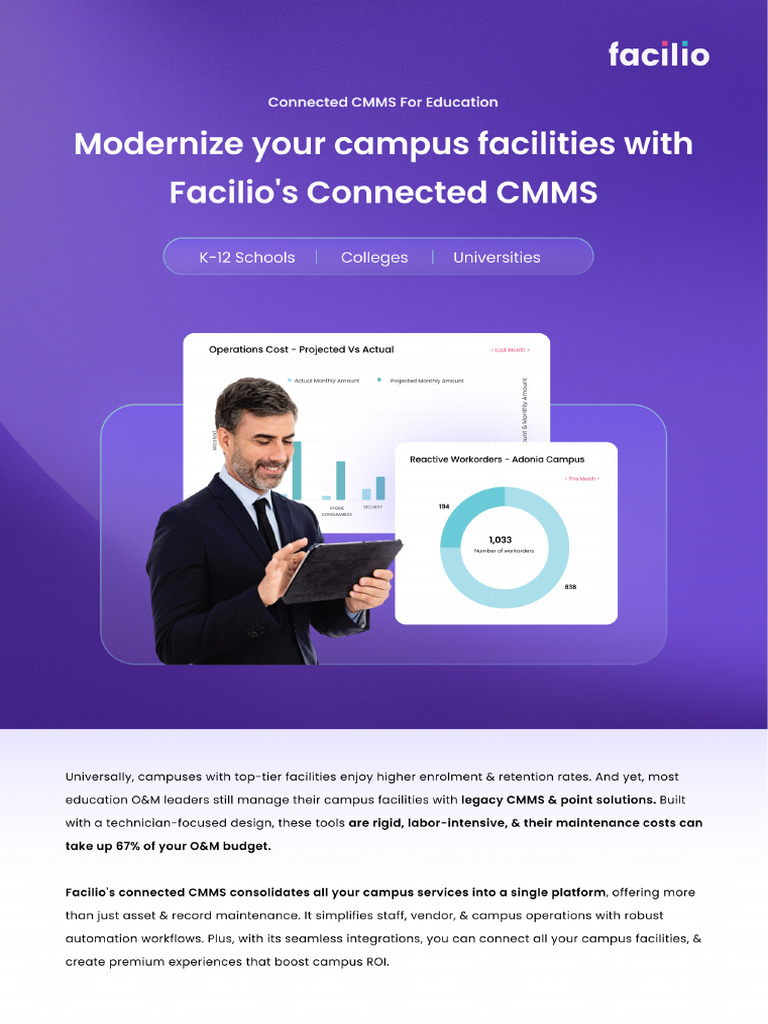 Connected CMMS For Higher Education | PDF