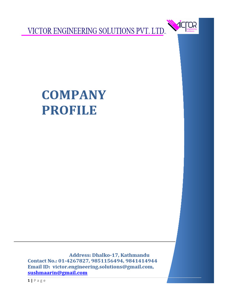 Victor Engineering Solution - Profile | PDF | Engineering | Business