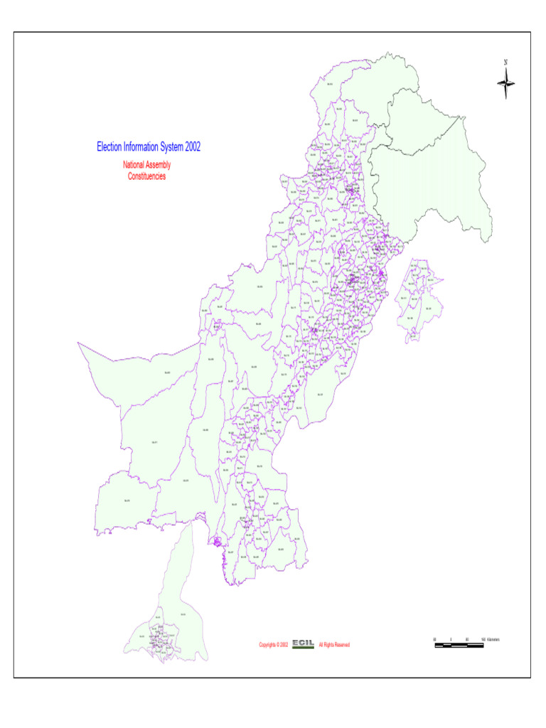 Pakistan National Assembly 2024 Constituency-All-Maps | PDF