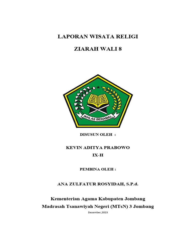 Laporan Ziarah Wali 8 di Jombang | PDF