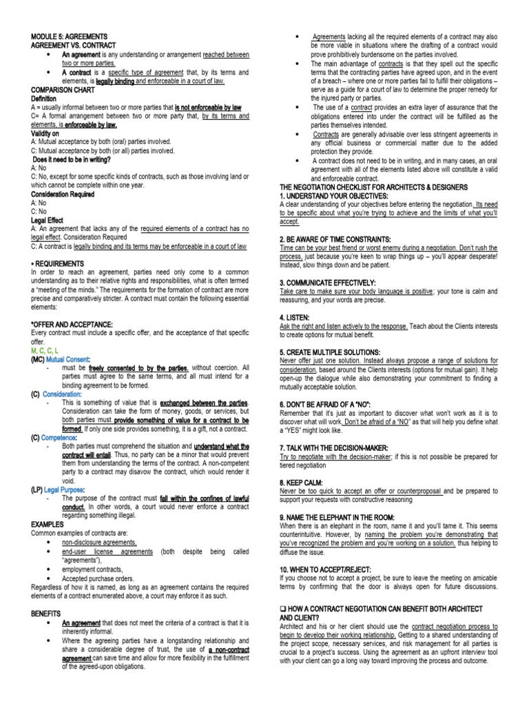Module 6 | PDF | Architect | Negotiation
