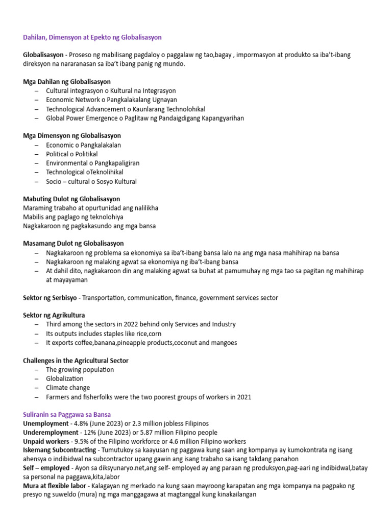 AP Reviewer G10 Q2 | PDF