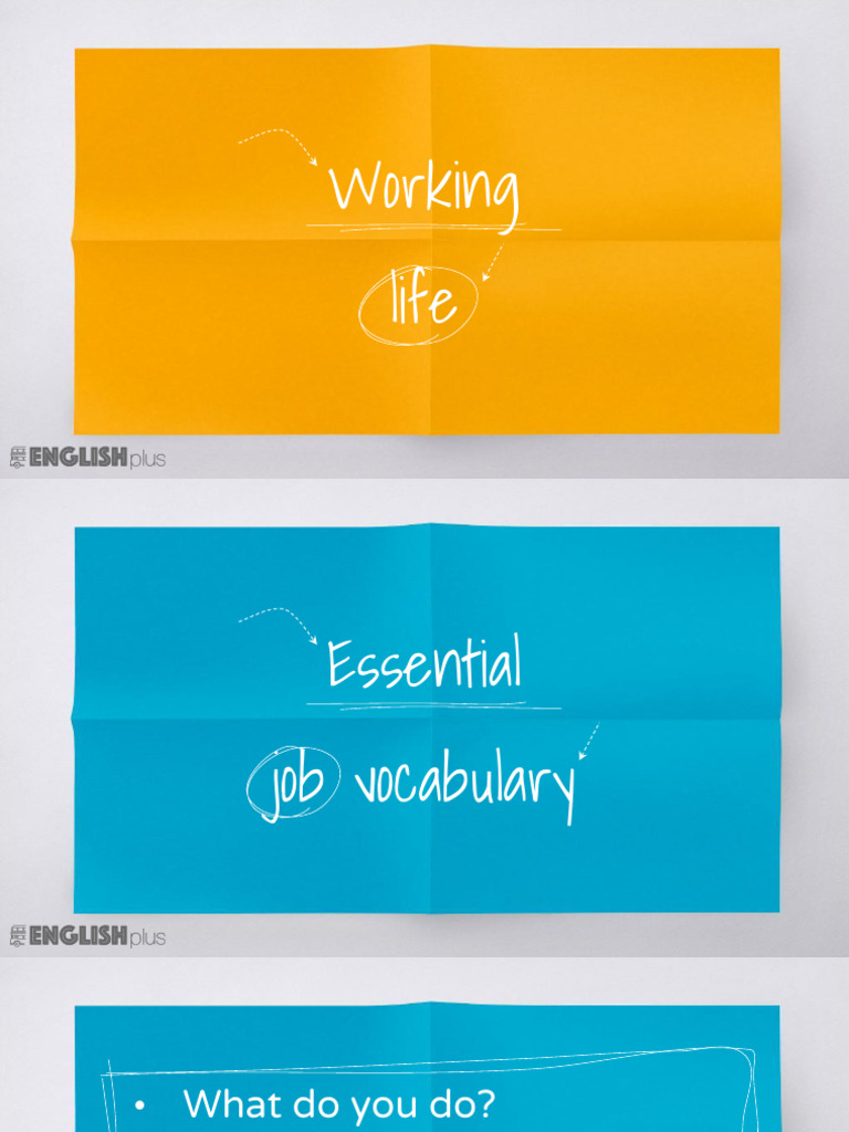 Essential Job Vocabulary Guide | PDF | Economies | Business