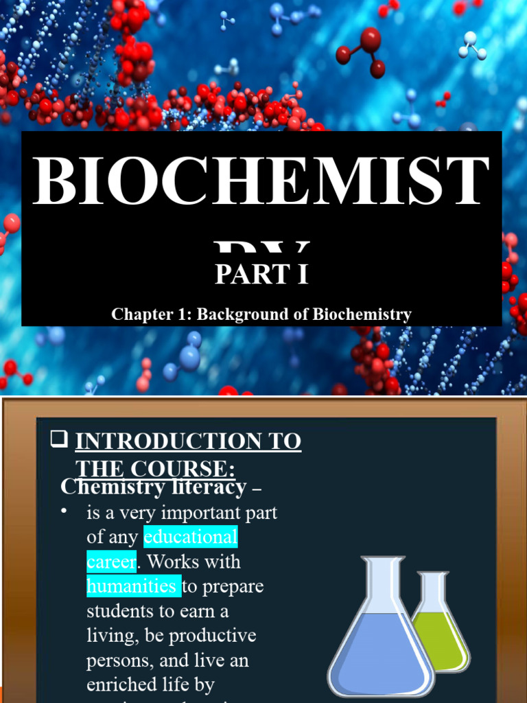 Biochem CHAPTER 1 Part1 | PDF | Biochemistry | Chemistry