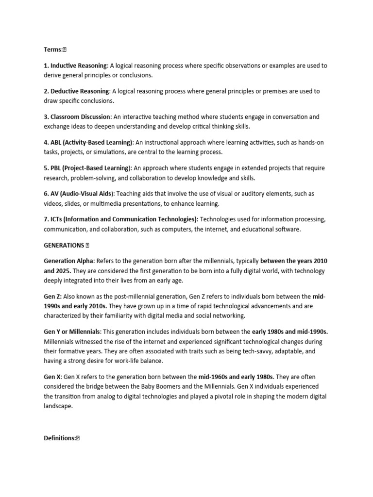 Instructional Methods Solved Notes | PDF | Critical Thinking ...