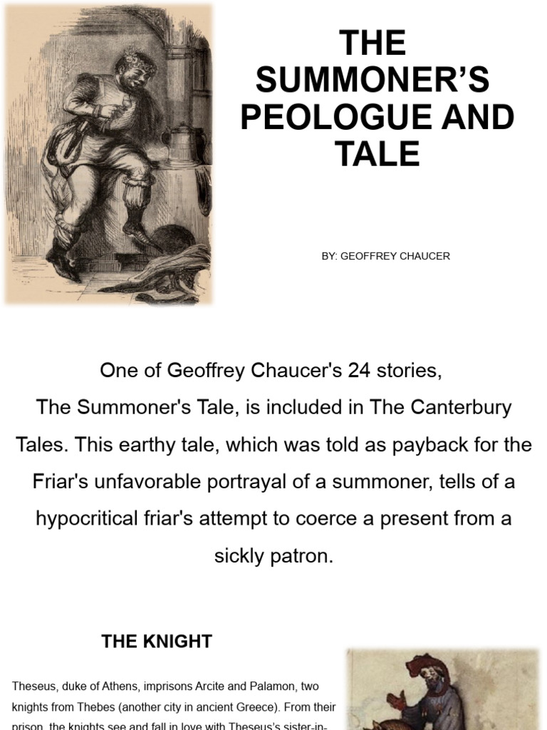 The-Summoners-Prologue-and-Tale Neeedddddddddd | PDF | The Canterbury Tales