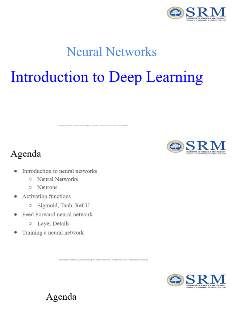 Intoduction To Neural Networks | PDF | Artificial Neural Network | Machine Learning