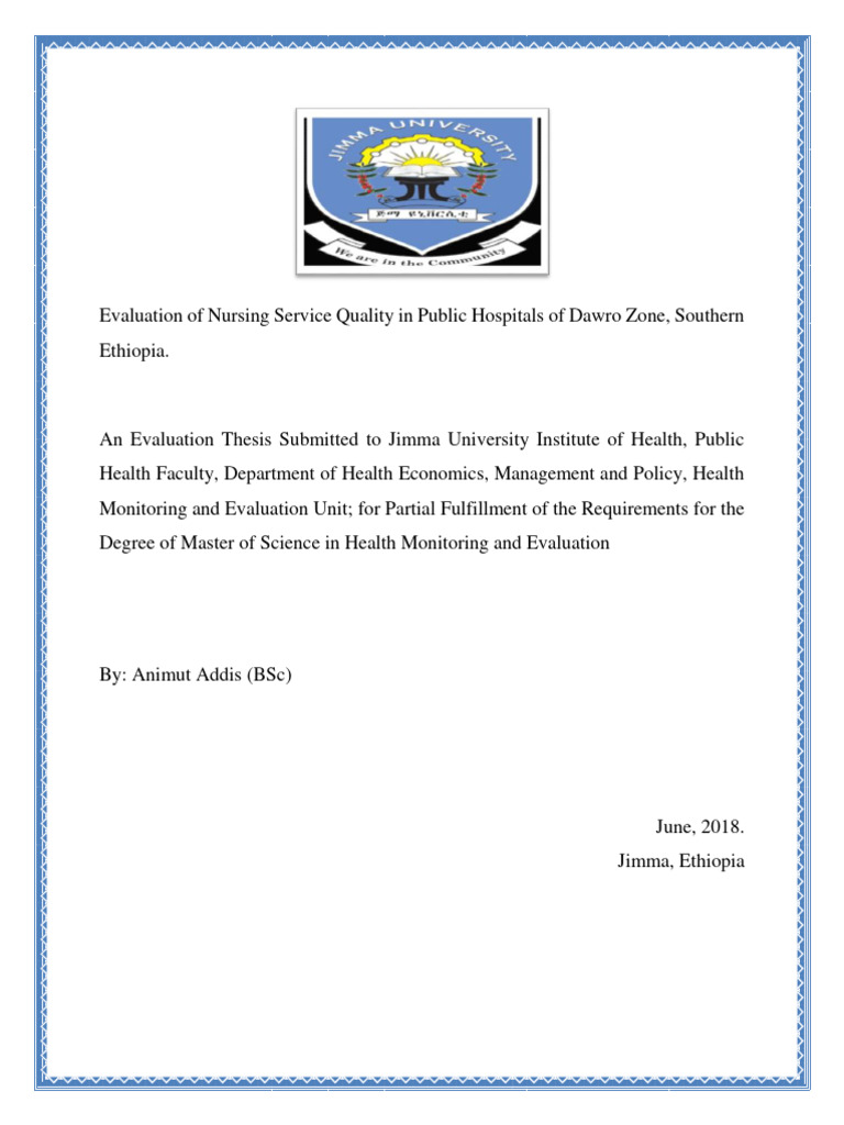 Evaluation of Nursing Service Quality (Final) | PDF | Nursing | Patient