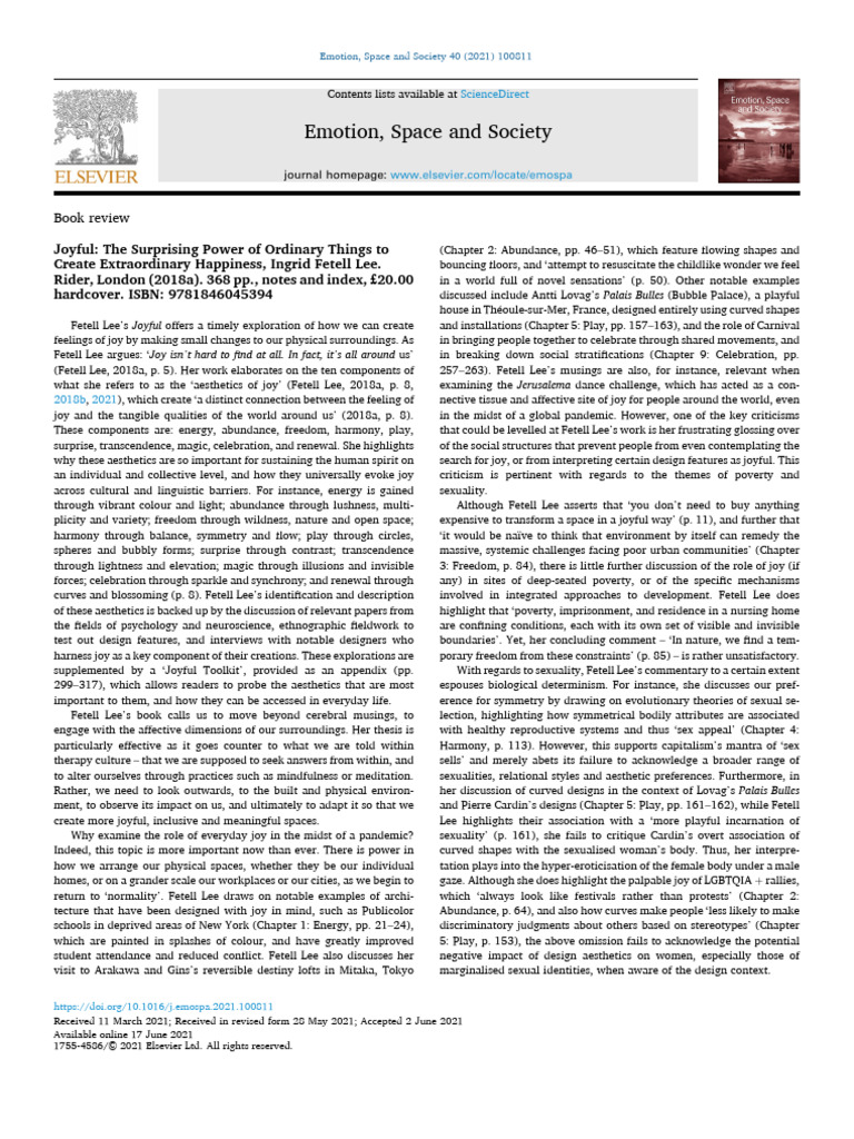 Joyful The Surprising Power of Ordinary | PDF | Happiness | Aesthetics